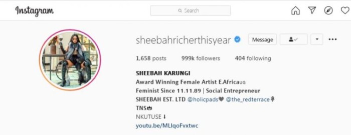 Sheebah becomes first Female Artist in Uganda to reach 1 Million ...