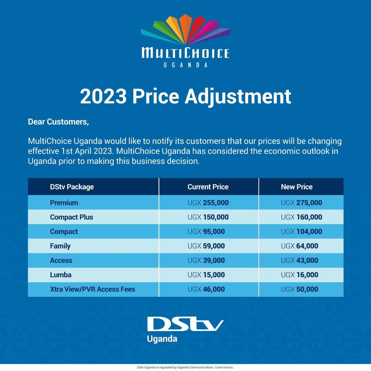 DStv Uganda hikes bouquet prices again as customers push for regulation ...