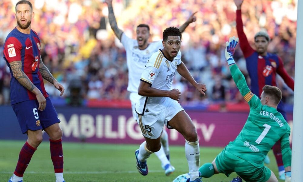 Bellingham at the double as Real Madrid snatch 2-1 El Clasico win at ...
